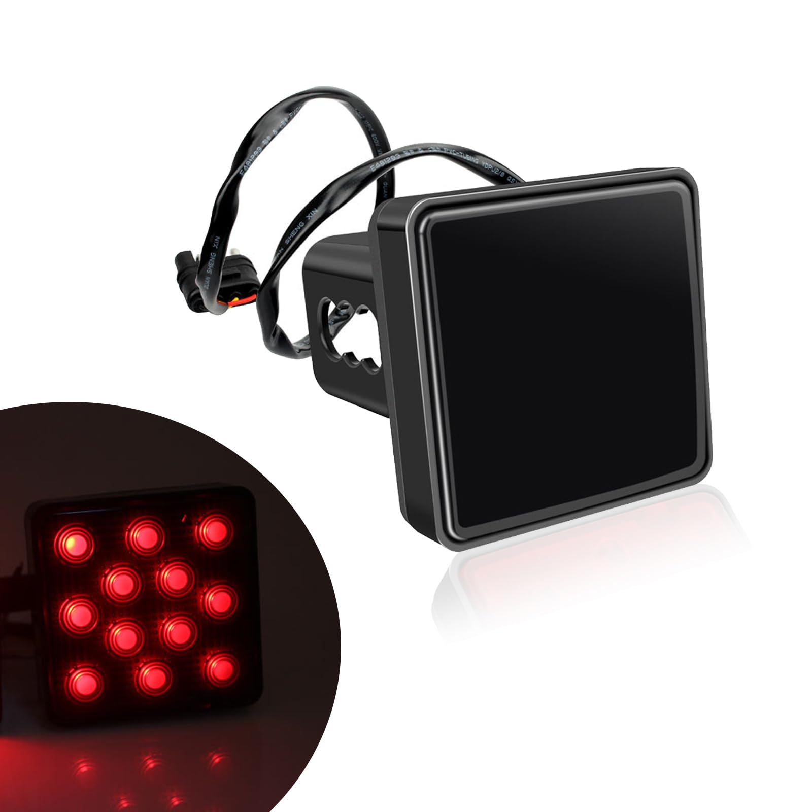 Amazon.com: Irinidig 1 PC Trailer Hitch Lights with 15 LEDs, 3.26In ABS ...