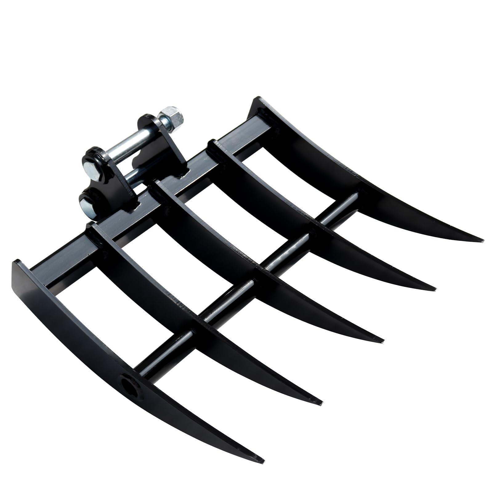 Amazon.com : DANWIWEE Mini Excavator Rake Metal Wide Backhoe Rake, Hole ...