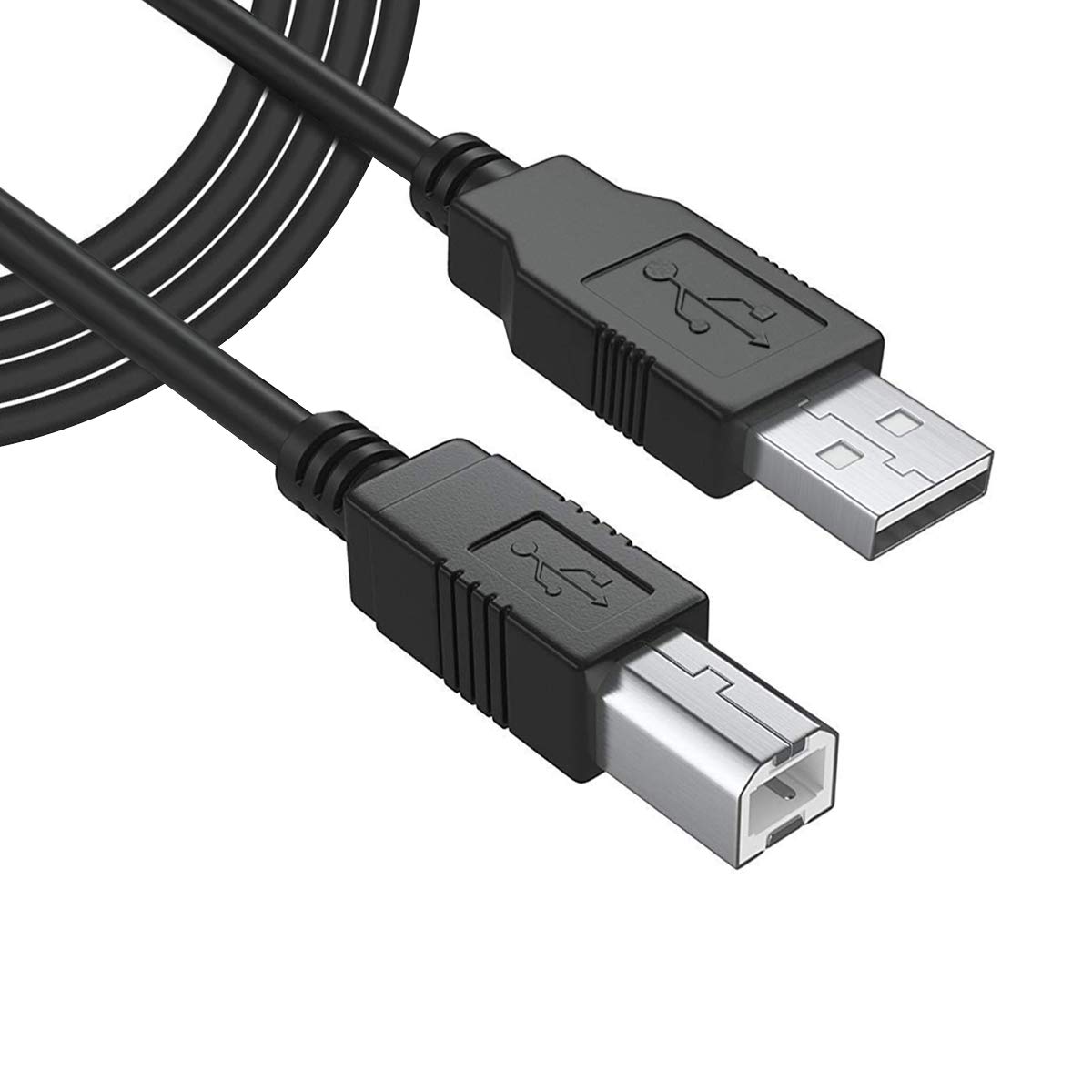 Buy 6ft USB 2.0 Type A Male to Type B Male Printer Scanner Cable for ...