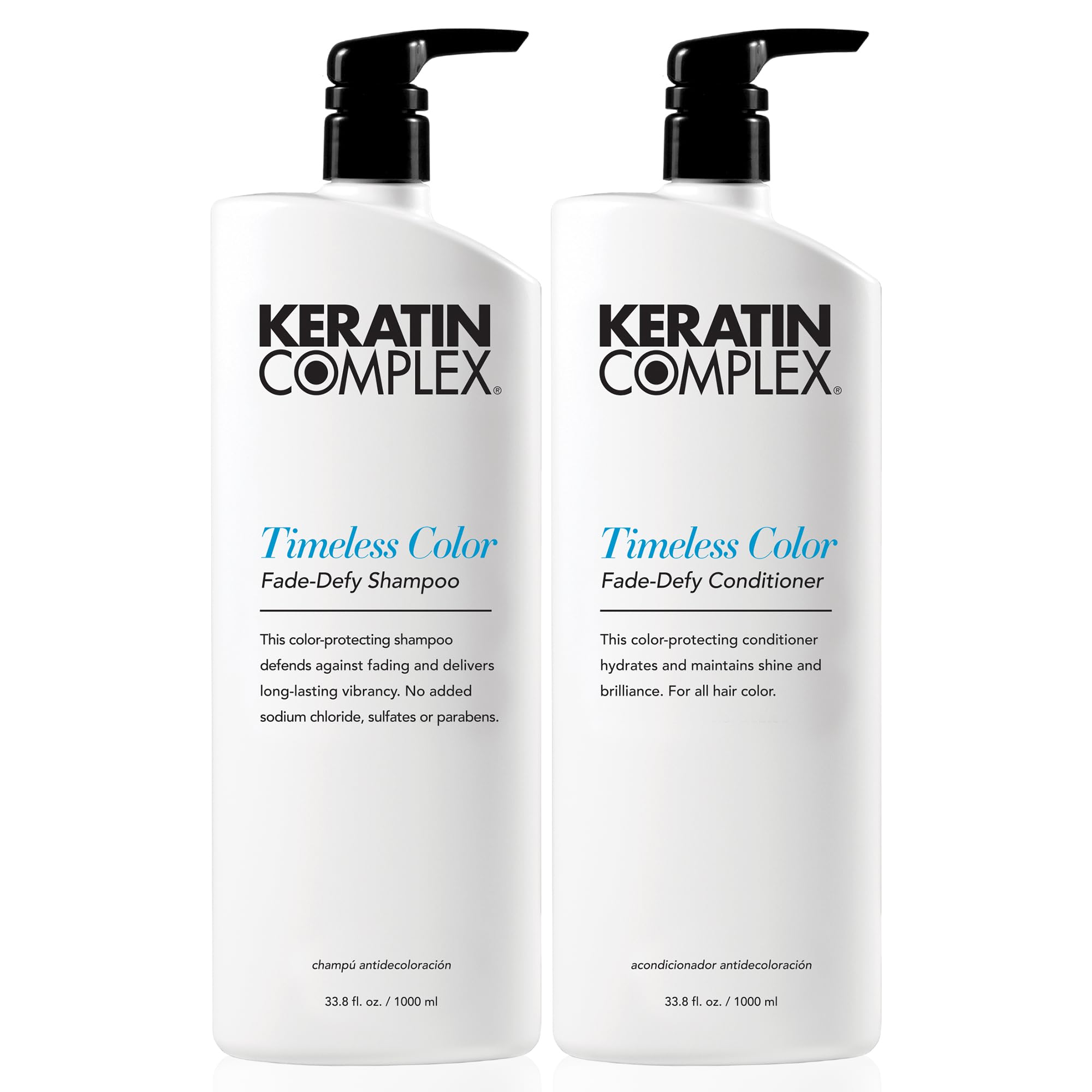 Amazon.com: Keratin Complex - Timeless Color Fade Shampoo & Conditioner ...