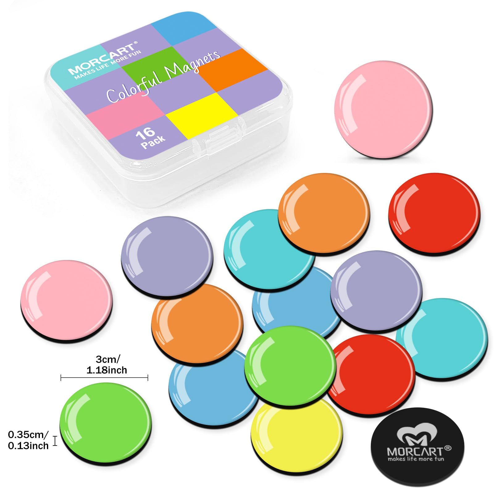 Snapklik.com : 16PCS Refrigerator Magnets, Cute Colorful Magnets For ...