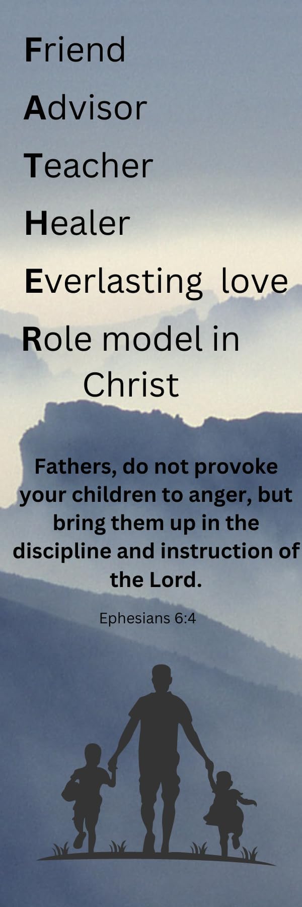 Amazon.com: Father's Day Bookmarks, Father Acronym Bookmarks for Men ...