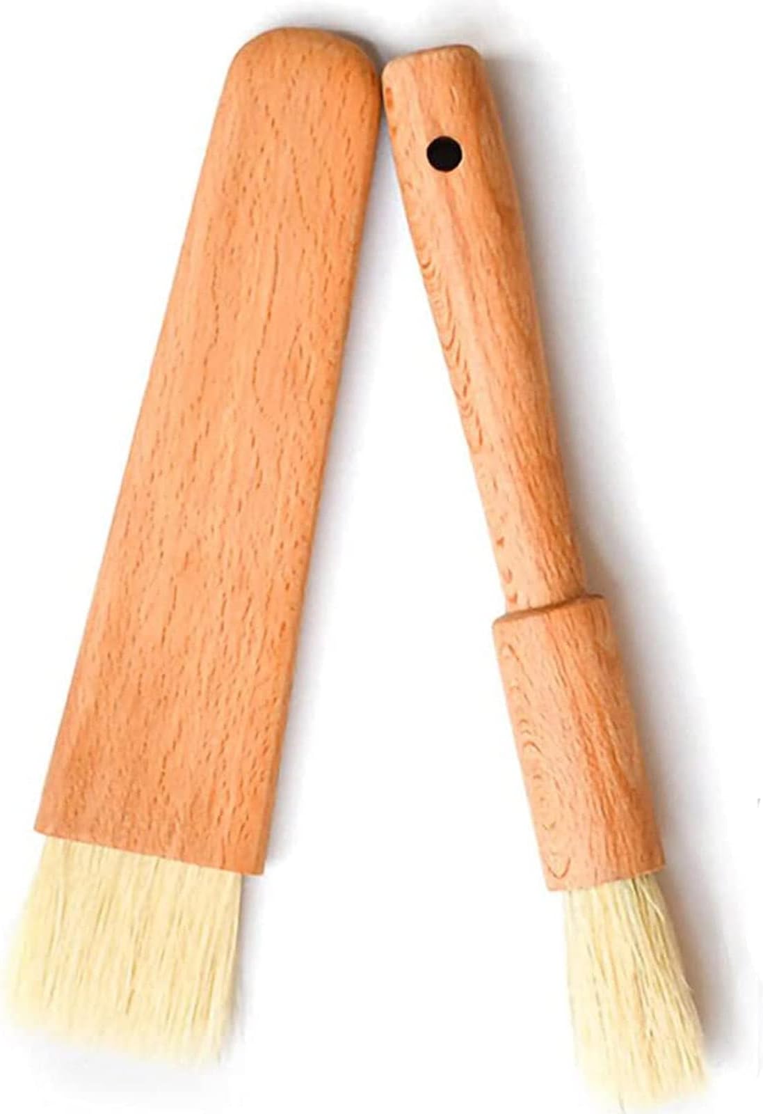 Amazon.com: Pastry Brush Natural Bristle Wooden, MSART Basting/Food ...