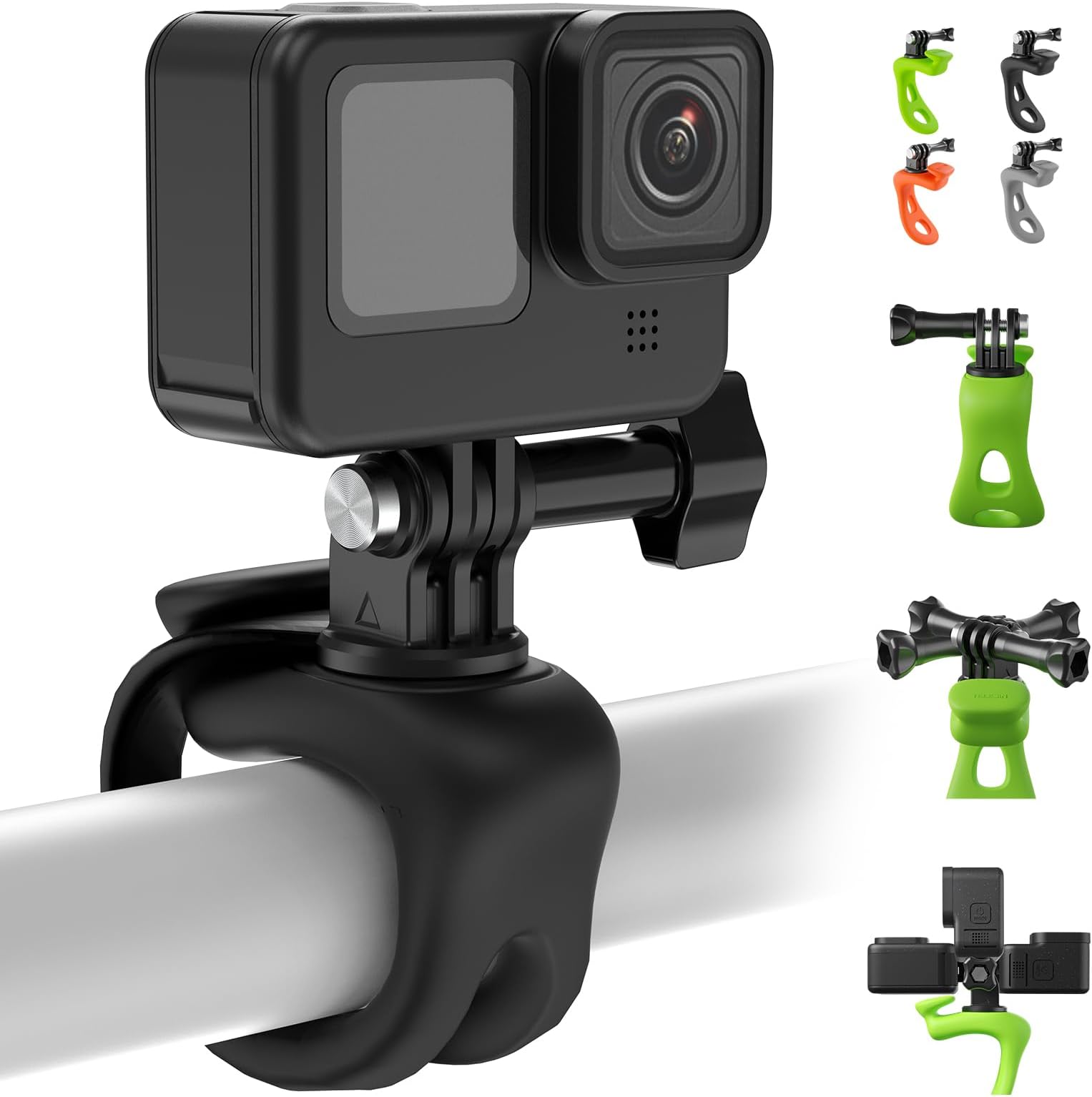 Amazon.com : ParaPace Mountain Bike Mount for GoPro Hero 11/10/9/8/7/6 ...