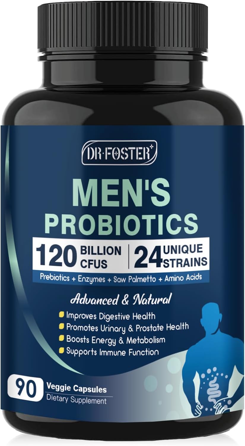 Amazon.com: Probiotics for Men, 500 Billion CFU & 12 Mens Probiotic for ...