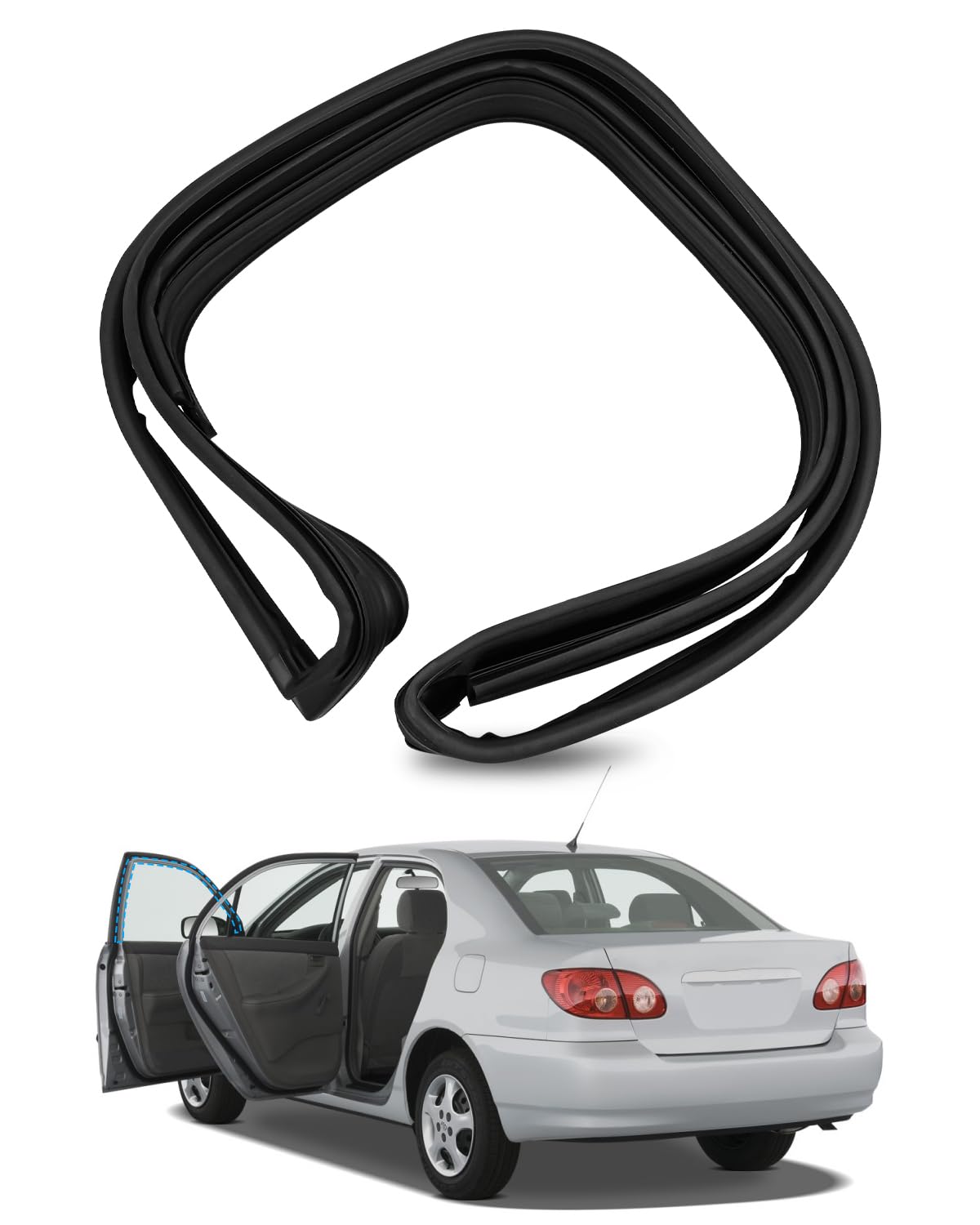 Amazon.com: 68151-02050 Door Window Seal Rubber Strip Fit for Toyota ...