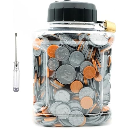 Amazon.com: X-Large Piggy Bank for Adults Kids, Vcertcpl Digital Coin ...