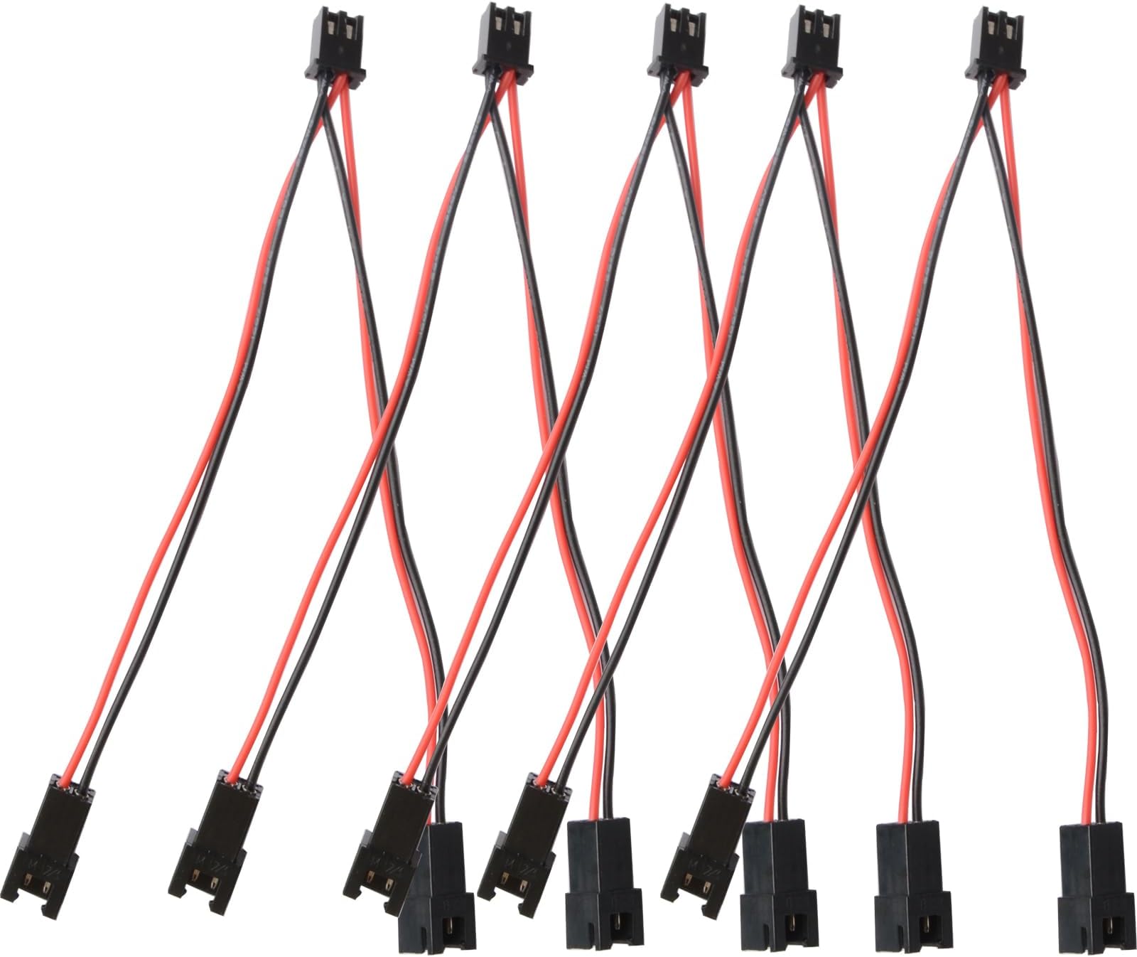 Vrabocry 5pcs 15cm 3pin SM Splitter JST Connector 1 to 2 Male and ...