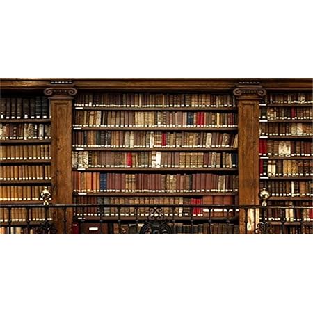 Amazon.com : Yeele 20x10ft Wooden Bookshelf Backdrop Library School ...