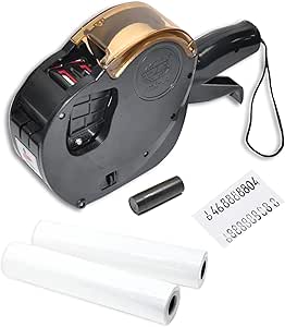 FIS® Price and Date Labeler Machine (FSPX04BK), Black Color, Combo Set ...