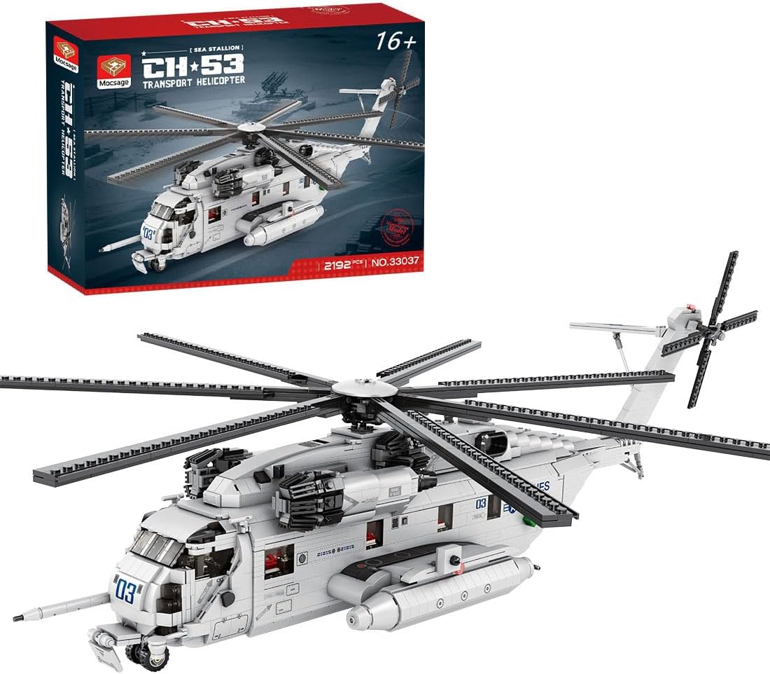 Amazon.com: Helixsun CH-53E Super Stallion Helicopter Building Kit, 1/ ...