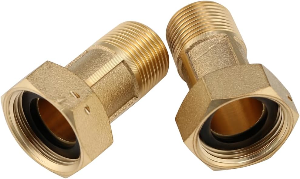 Amazon.com: Midline Valve XND0012-OM-5 Brass Water Meter Coupling ...