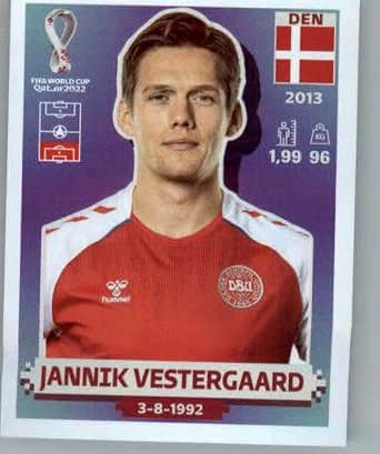 Amazon.com: 2022 Panini World Cup Qatar Sticker #DEN9 Jannik ...