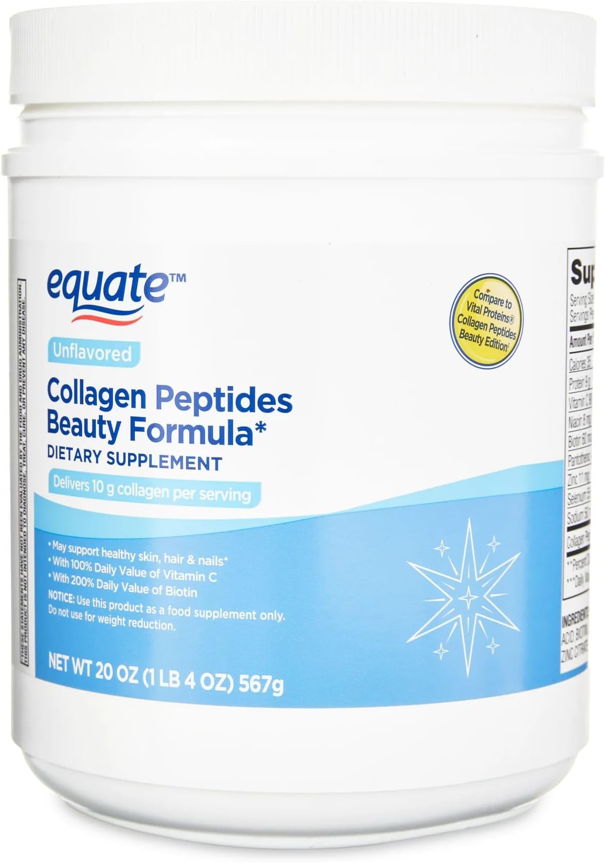 Amazon.com: Equate Collagen Peptide Beauty Formula : Health & Household