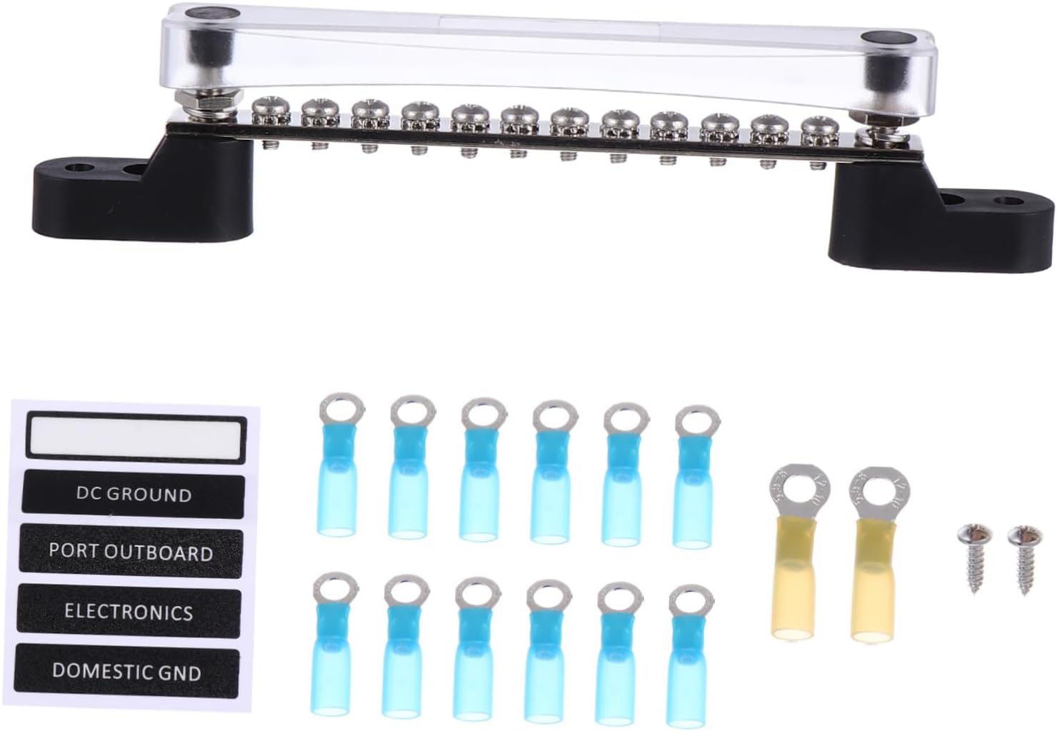 Mikikit 1 Set 12 Terminals Heat Wire Connectors Red Car Accessories Bus ...