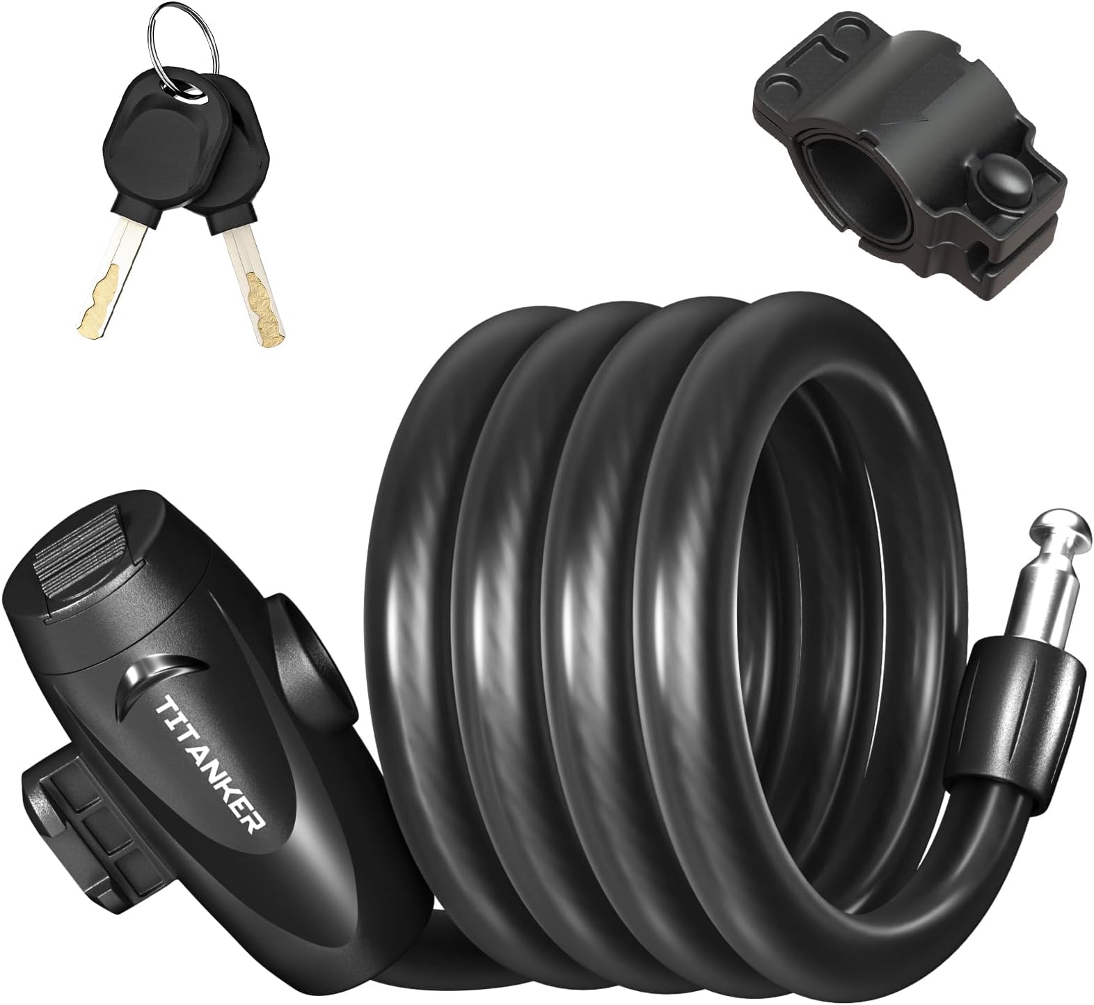 Amazon.com: Master Lock Cable Lock, Keyed Bike Lock, 6 ft. Long, 8155D ...