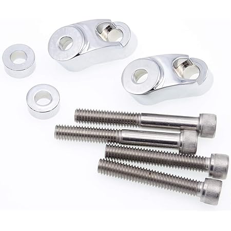 Amazon.com: Chrome Front Turn Signal Mounts Relocation Kit Fit for ...