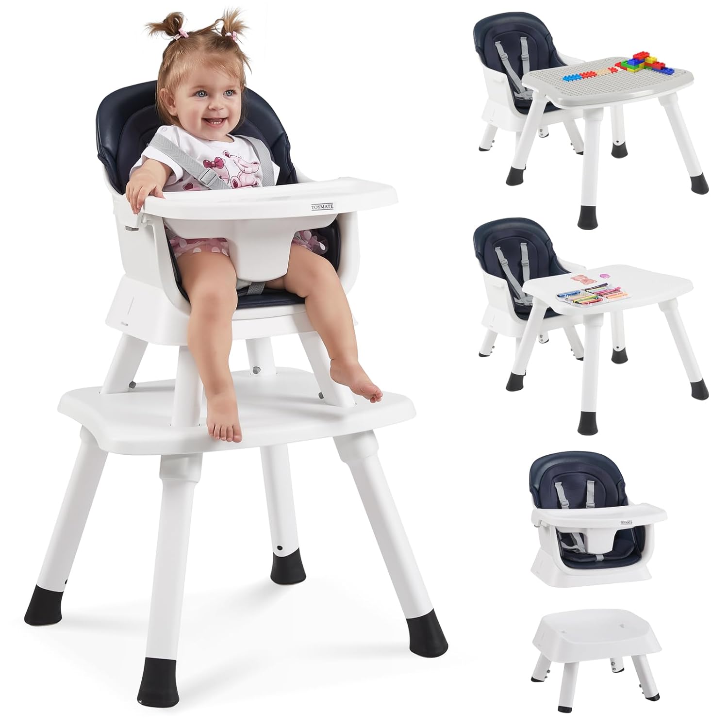 Amazon.com : 8 in 1 Baby High Chair with Removable Tray ...