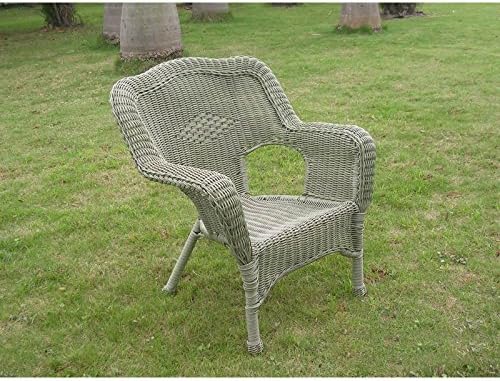 Amazon.com: International Caravan Camelback Resin Wicker Patio Chairs ...