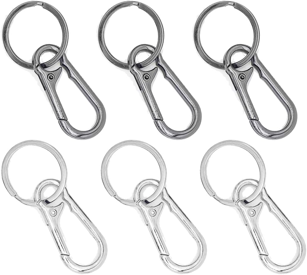 Amazon.com: Leewoth 6 Pcs Metal Keychain Holder for Belt Heavy Duty ...