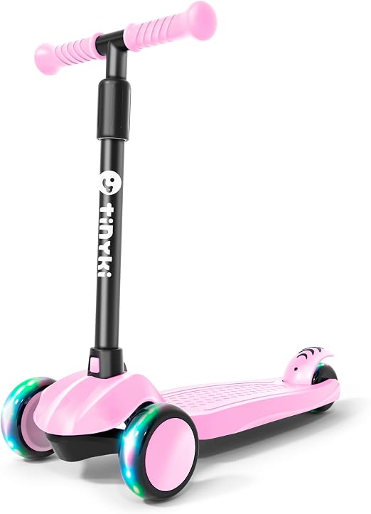 TINYKI Patinete Niña 2 Años a 6 - Patinete Rosa niña 3 años Altura ...