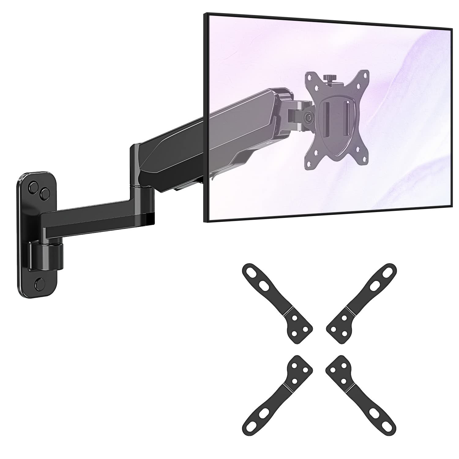 Emounter Monitor Wall Mount, Gas Spring Monitor Arm for 17-42" Computer ...