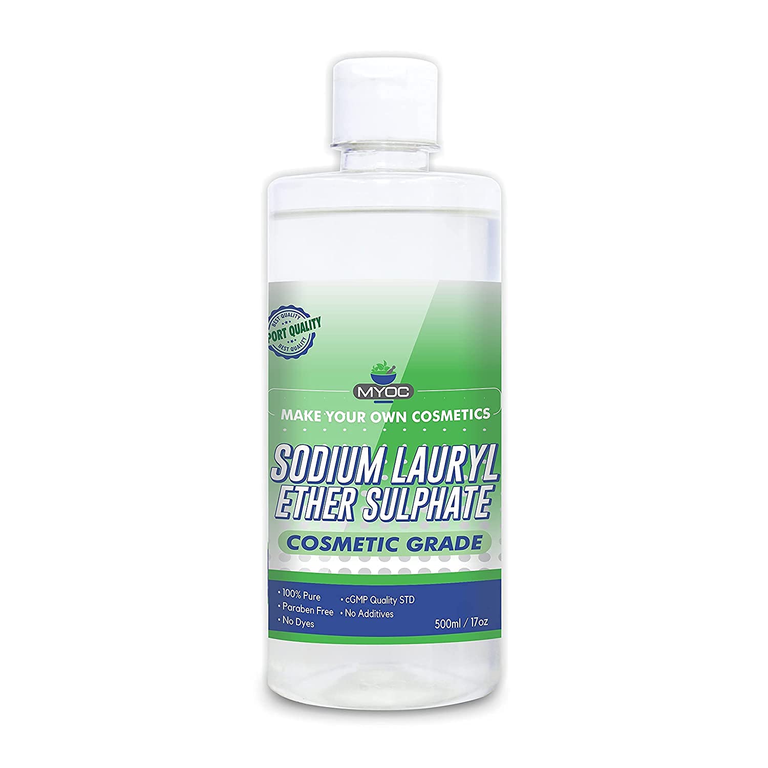 MYOC SLES Liquid: Lather Agent for Soaps, Cleansers, Detergent, Shampoo ...