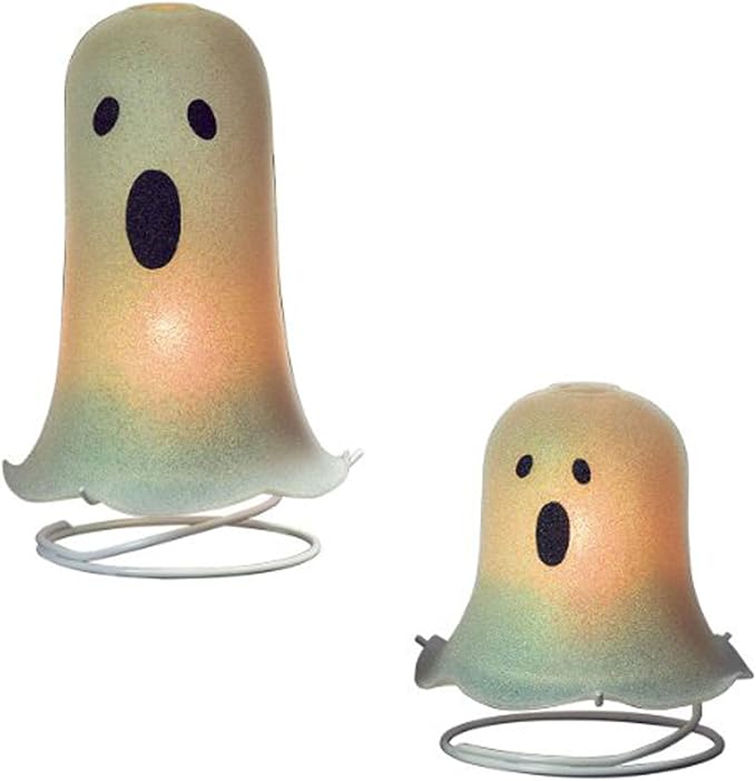 Amazon.com: Grasslands Road Ghoulish Glamour Glitter Ghost Tealight ...