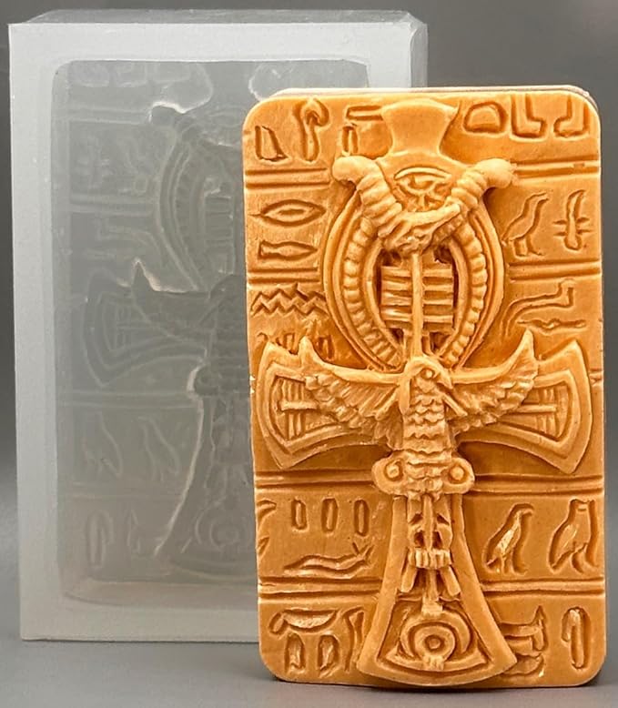 Amazon.com: ARTCRAFTMOLDS ANKH Cross Silicone Mold for SOAP Making and ...