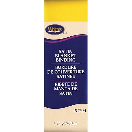 Amazon.com: Wrights 117-794-031 Single Fold Satin Blanket Binding ...