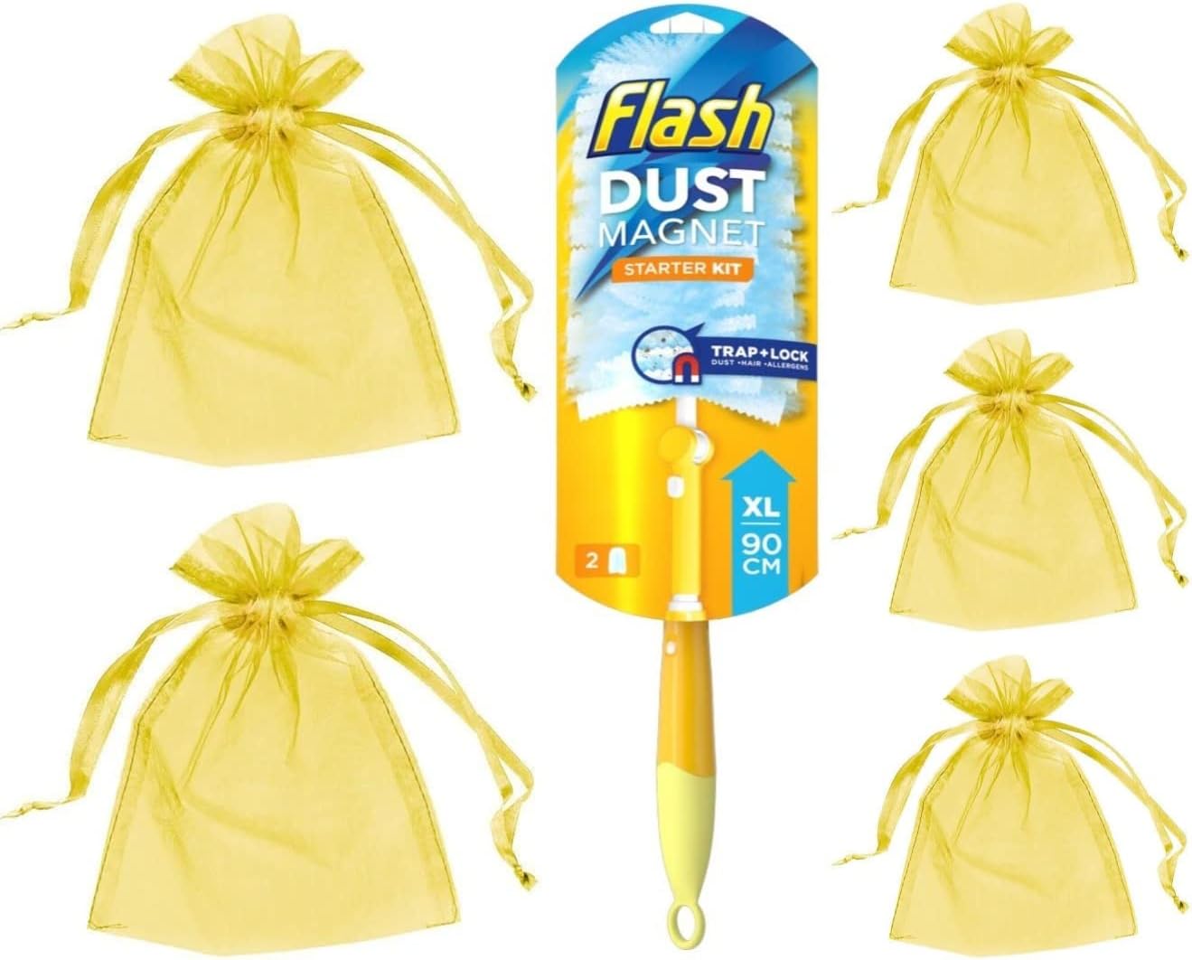 Flash Dust Magnet XL (Handle Extendable to 90cm), Duster Starter Kit ...