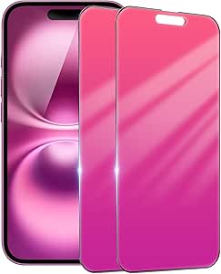Amazon.com: Umhlaba Privacy Screen Protector for iPhone 16 Plus Gradient Red Tempered Glass for ...