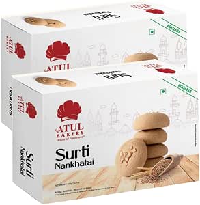 Atul Bakery Surti Nankhatai, Delicious Traditional Indian Cookie, Rich ...