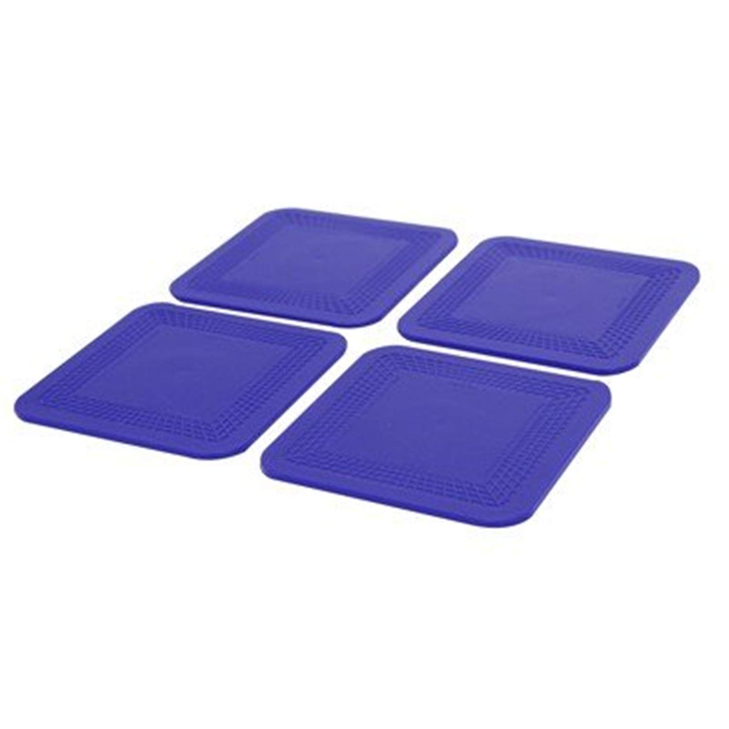 Amazon.com: Dycem Non-Slip Square Coasters, Set of 4, Blue : Home & Kitchen
