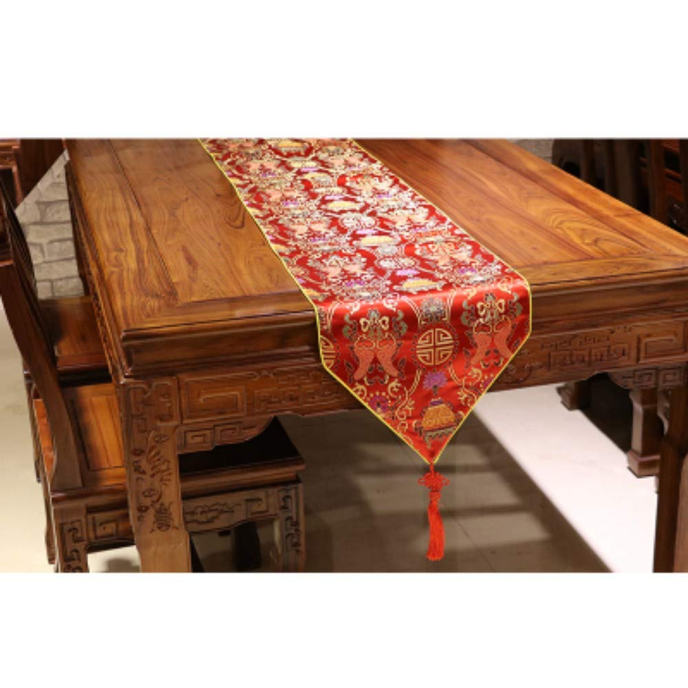 Chinese Silk Table Runners Happy Floral Chinese Table Runner