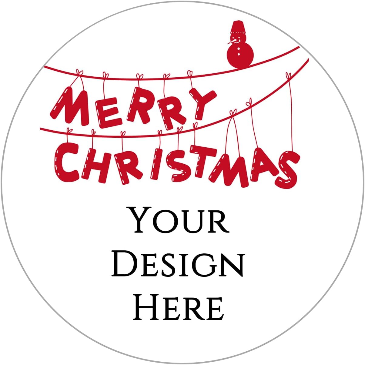 Amazon.com : 50-300pcs Custom Stickers Merry Christmas Stickers ...