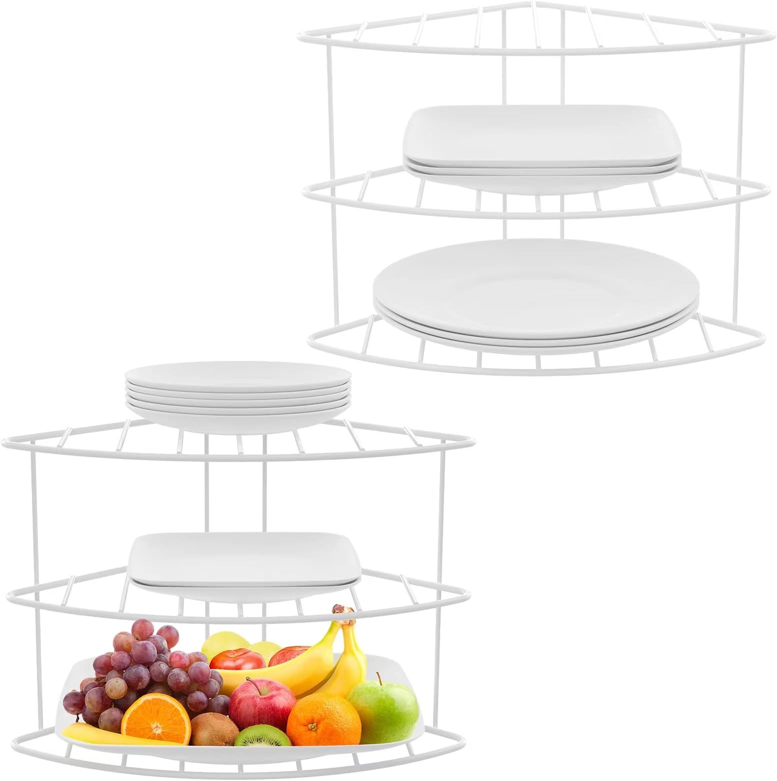 Amazon.com: Neat-O 3-Tier Corner Shelf Counter and Cabinet Organizer (3 ...