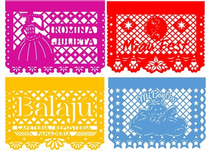 MAGICEL Papel Picado Personalizado (Papel) - Tiras de Papel Picado ...