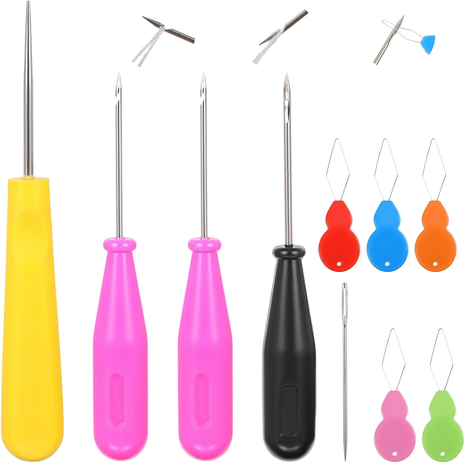 Amazon.com: 10 Pcs Candle Needle Kit, Mold Punch with Hook, Large Eye ...
