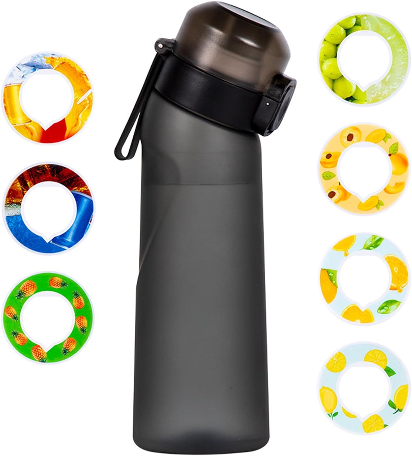 Sports Air Water Bottle with Pod,Air Beverage Bottle Up BPA Free Starter up Drinking Bottle ...