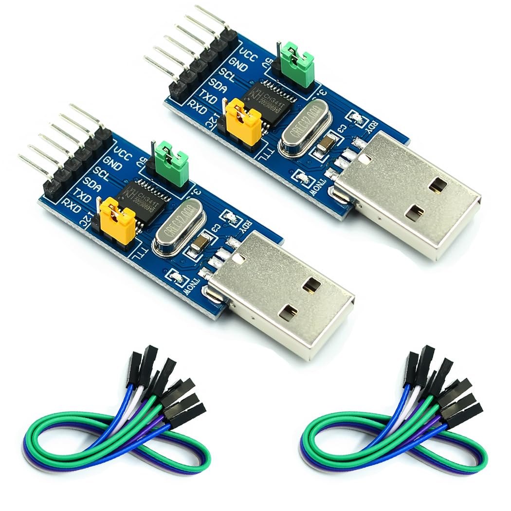 Amazon.com: HiLetgo 2pcs CH341T Downloader Tool USB to I2C IIC USB to UART USB to TTL Convert ...