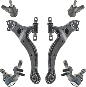 Amazon.com: Front Steering & Suspension Kit Ball Joint Control Arm Tie ...