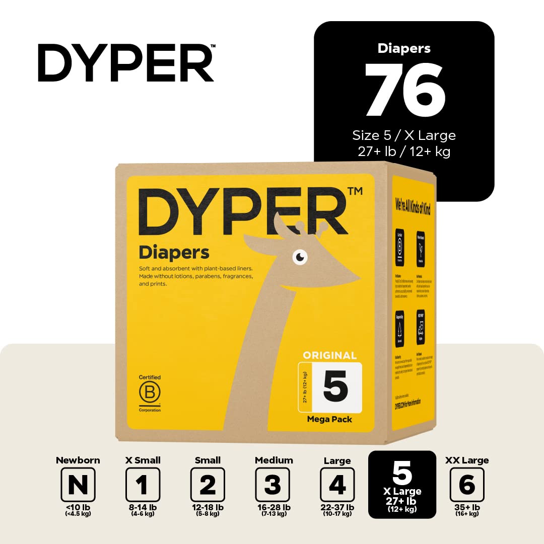 Snapklik.com : DYPER Viscose From Bamboo Baby Diapers Size 5 Honest ...