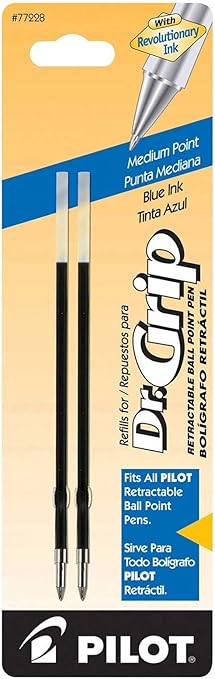 Amazon.com: PILOT Dr. Grip Ballpoint Ink Refills for Retractable Pens ...