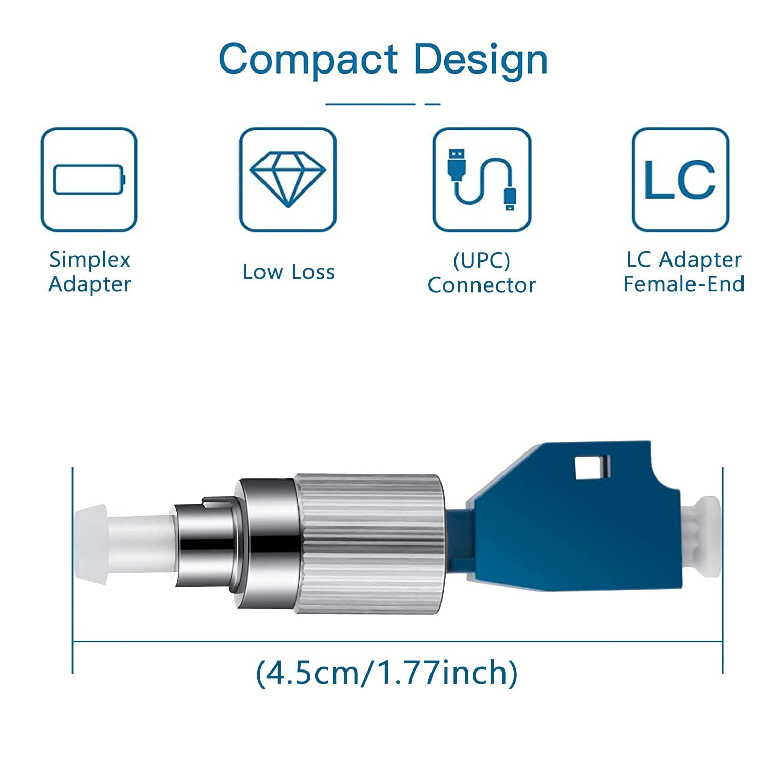 Optical Network Coupler SingleMode FC Male To LC Female Fiber Optic ...