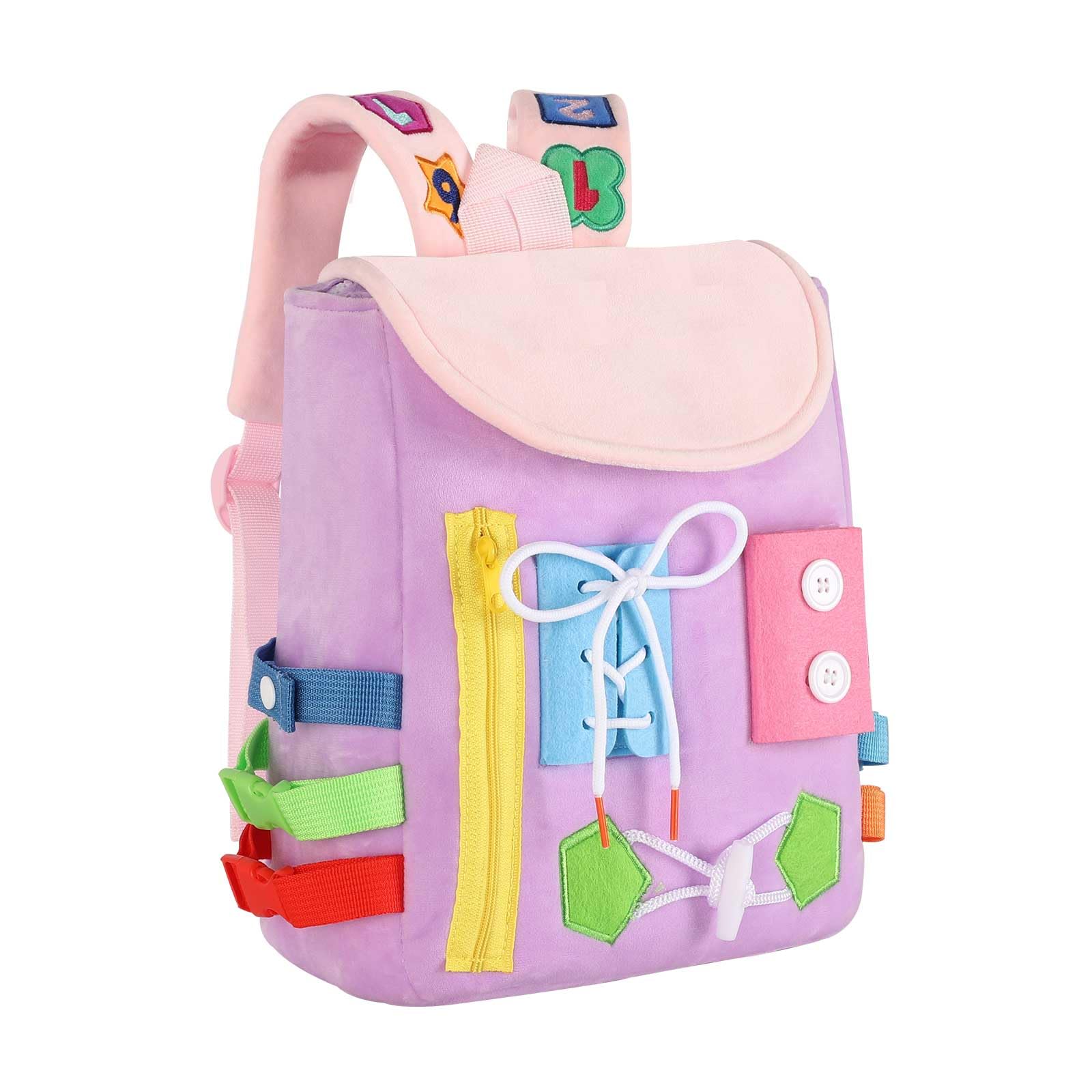 Amazon.com: Busy Board - Toddler Backpack with Buckles and Learning ...
