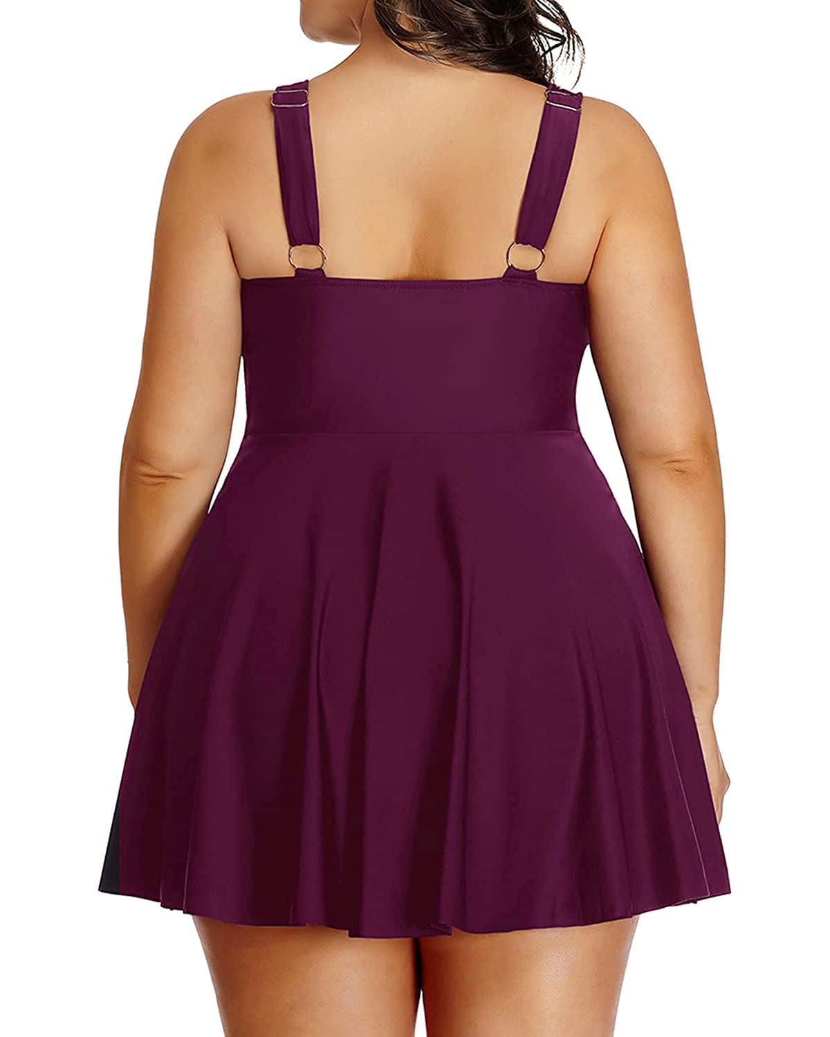 Snapklik.com : Aqua Eve Plus Size Two Piece Swimsuits For Women Tankini ...
