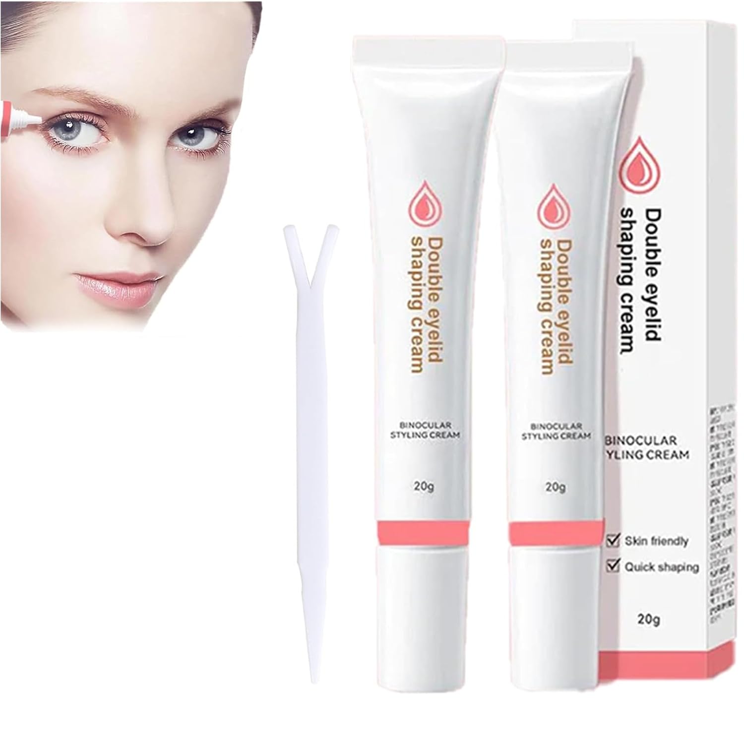 Amazon.com : Double Eyelid Styling Cream, Long Lasting Invisible Double ...