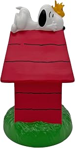 Amazon.com: BACKYARD GLORY Peanuts Snoopy and Woodstock on Doghouse ...