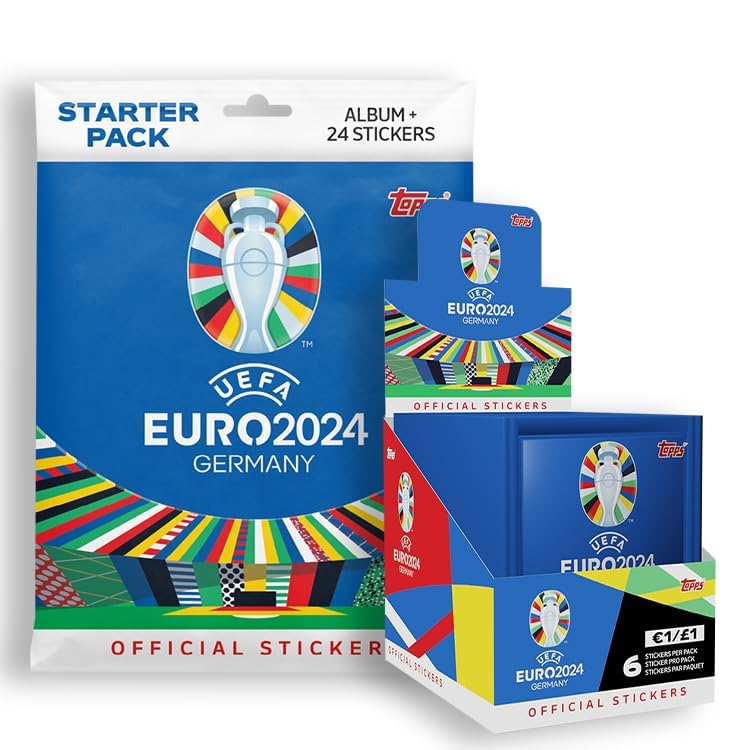 Topps Official Euro 2024 Sticker Collection – Mega Starter Bundle ...